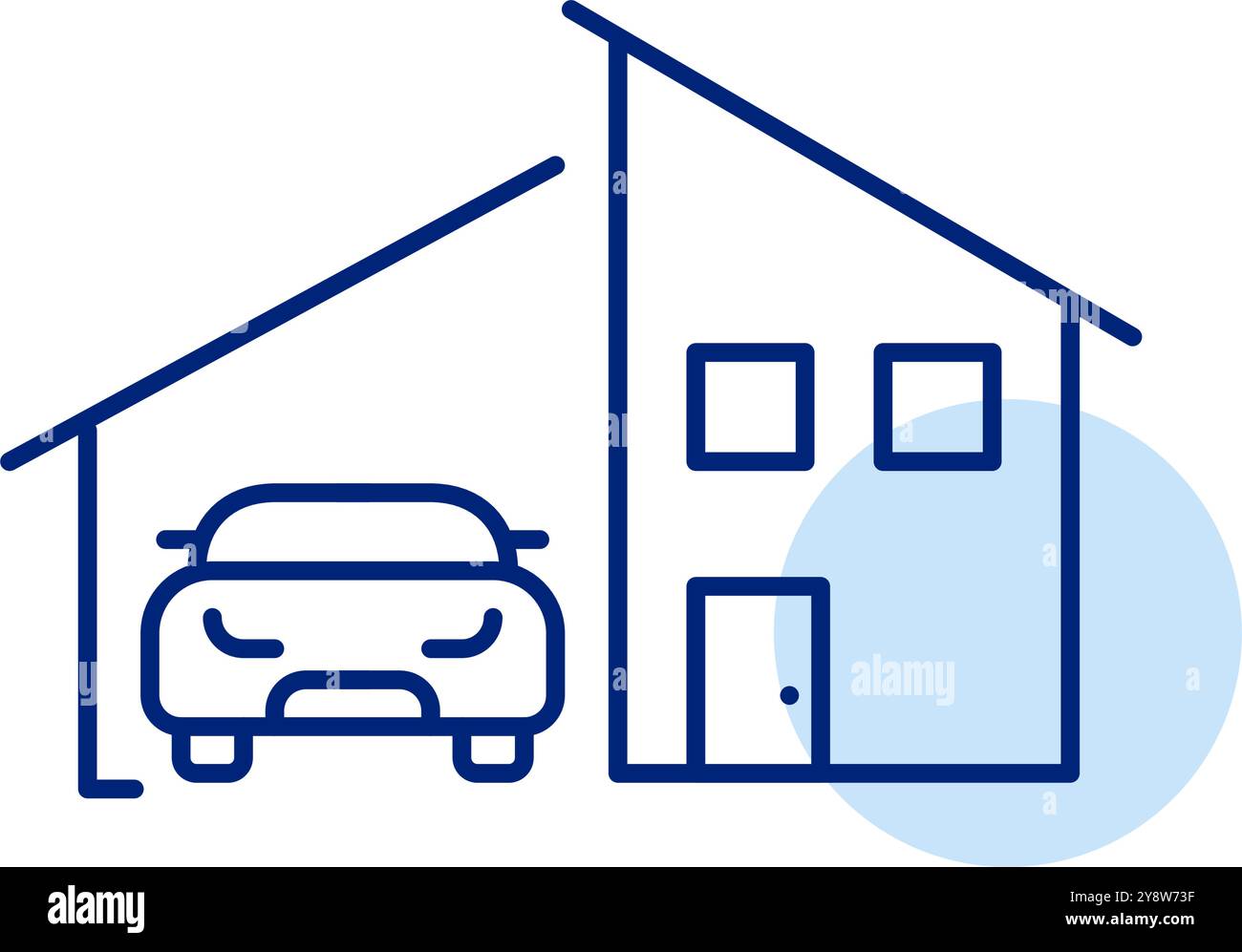Housing car parking in Stock Vector Images - Alamy
