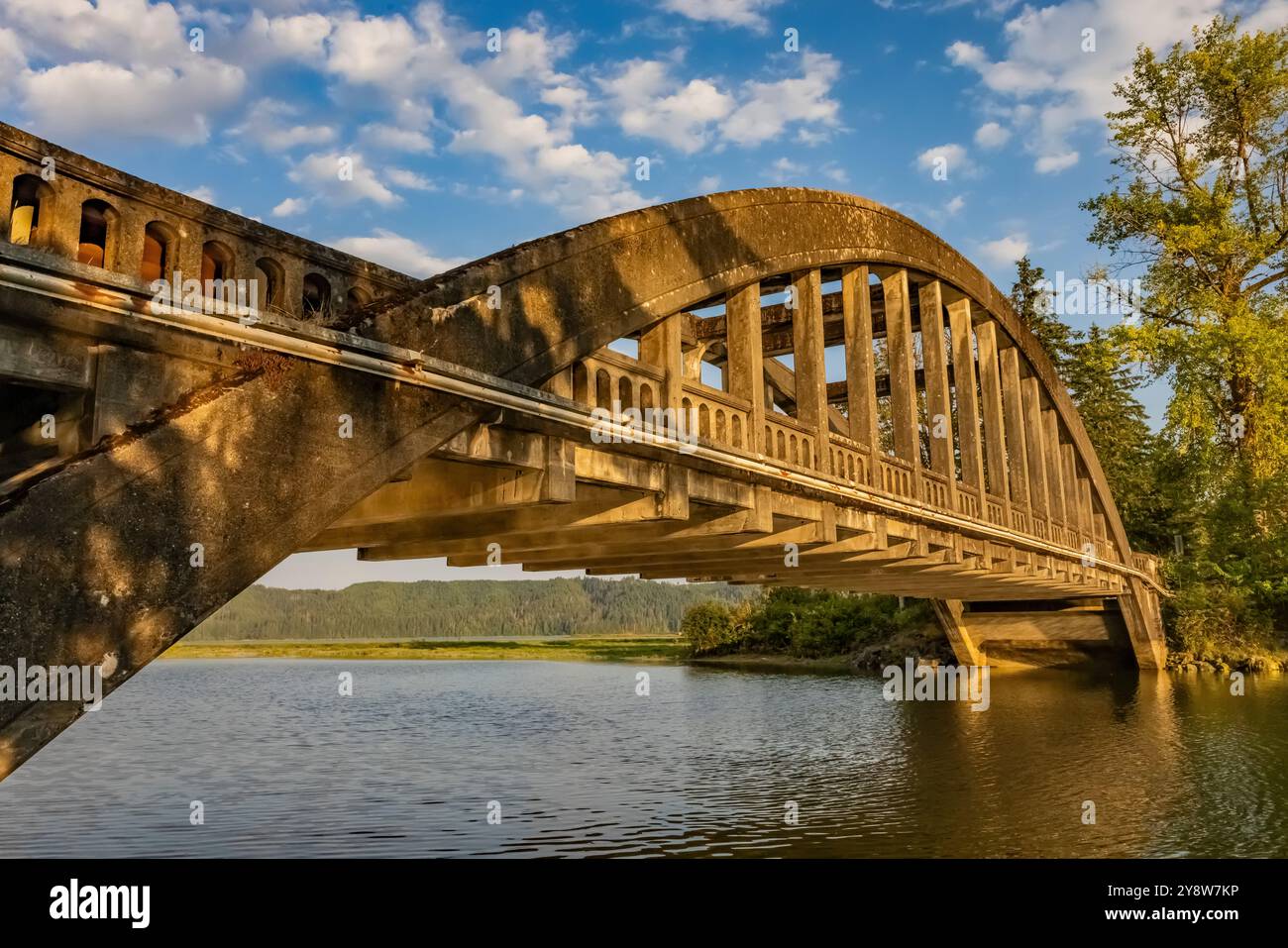 One of the two historic bridges spanning the Hamma Hamma River on the ...
