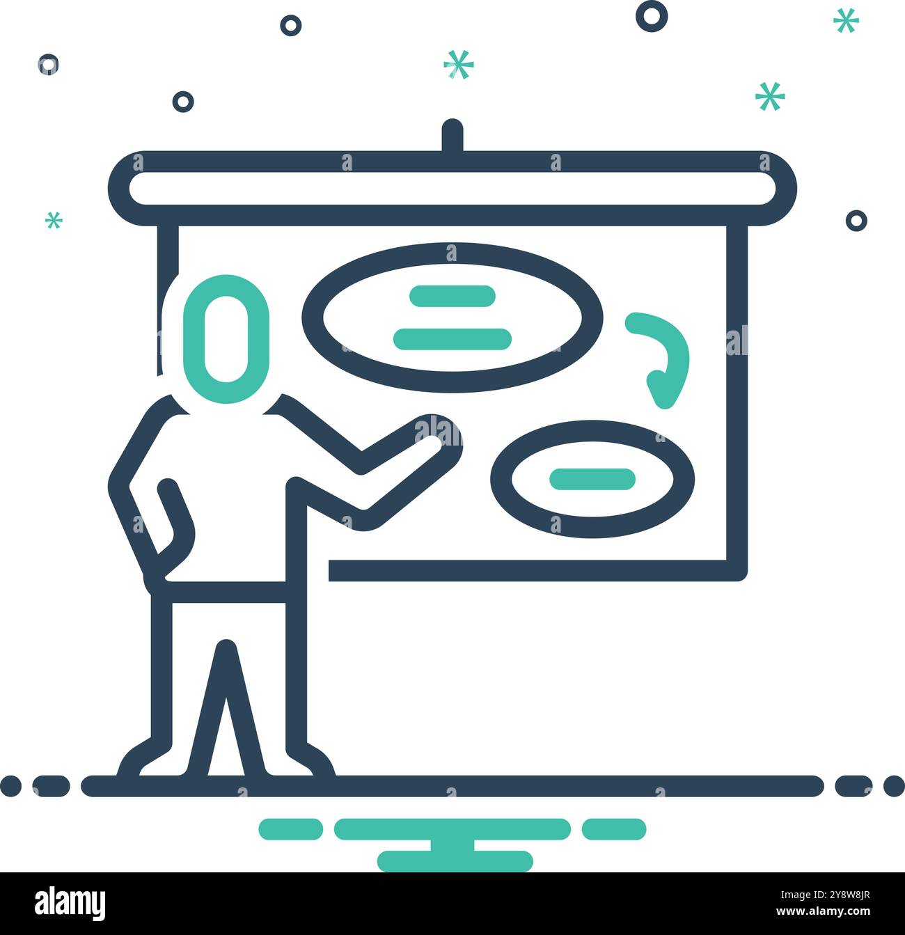 Presenting business plan Stock Vector Images - Alamy