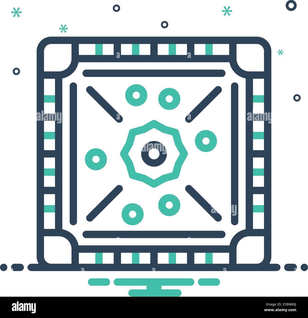 Carrom table Stock Vector Images - Alamy