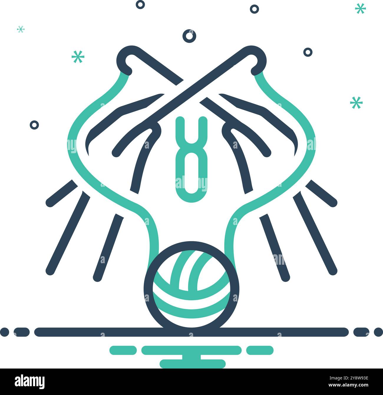 Yarn ball crochet hook Stock Vector Images - Alamy