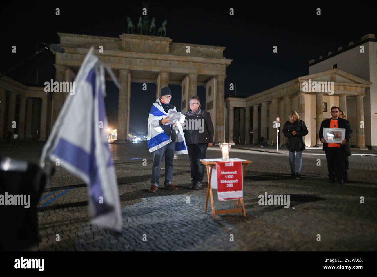 Berlin, Germany. 07th Oct, 2024. The names of the victims of the Hamas ...
