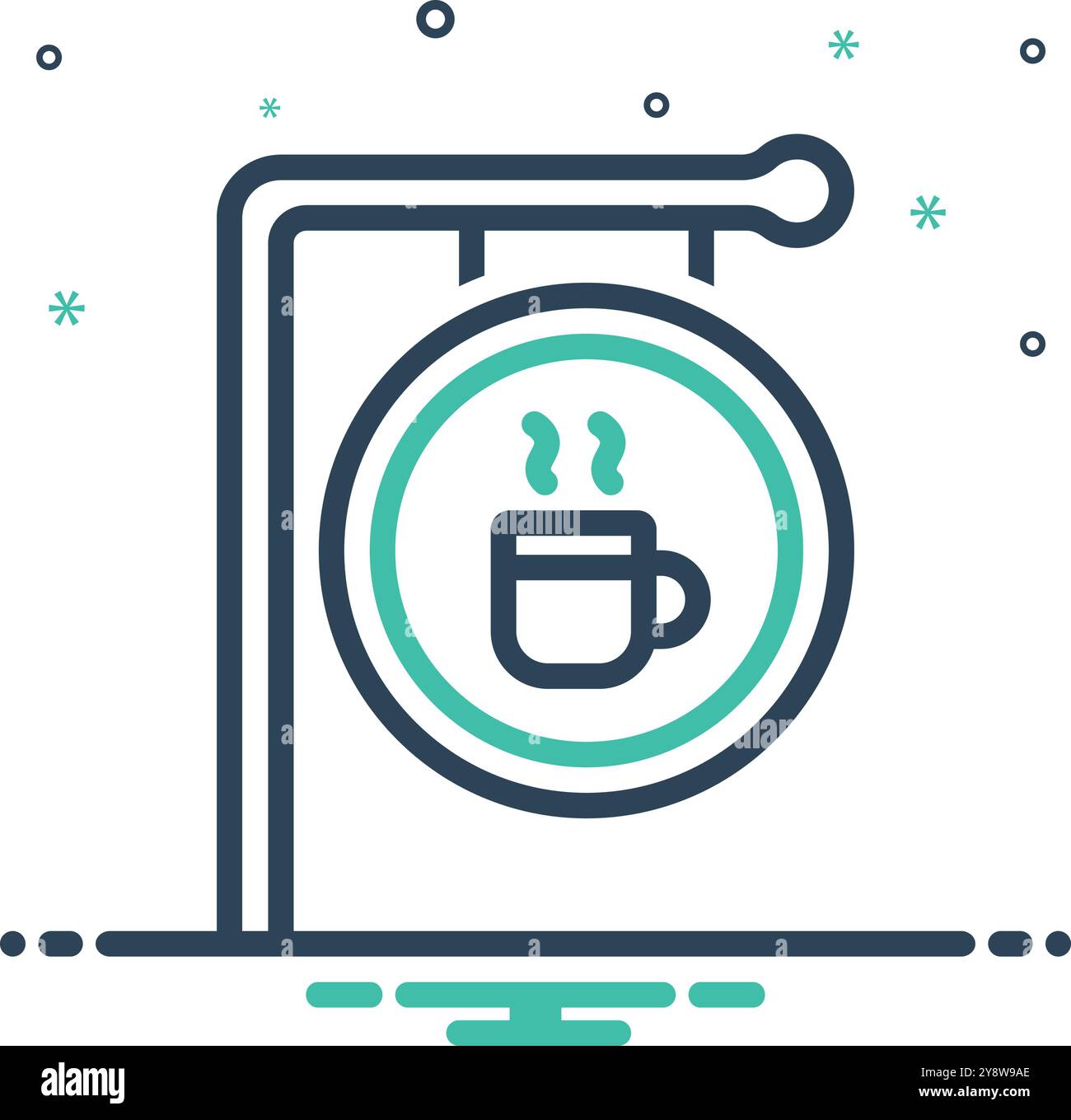 Storefront coffee shop sign Cut Out Stock Images & Pictures - Alamy
