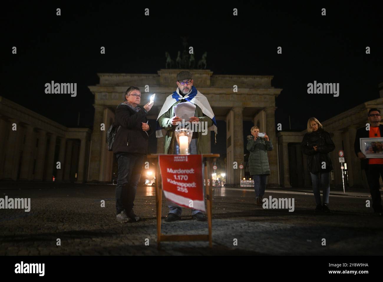 Berlin, Germany. 07th Oct, 2024. The names of the victims of the Hamas ...