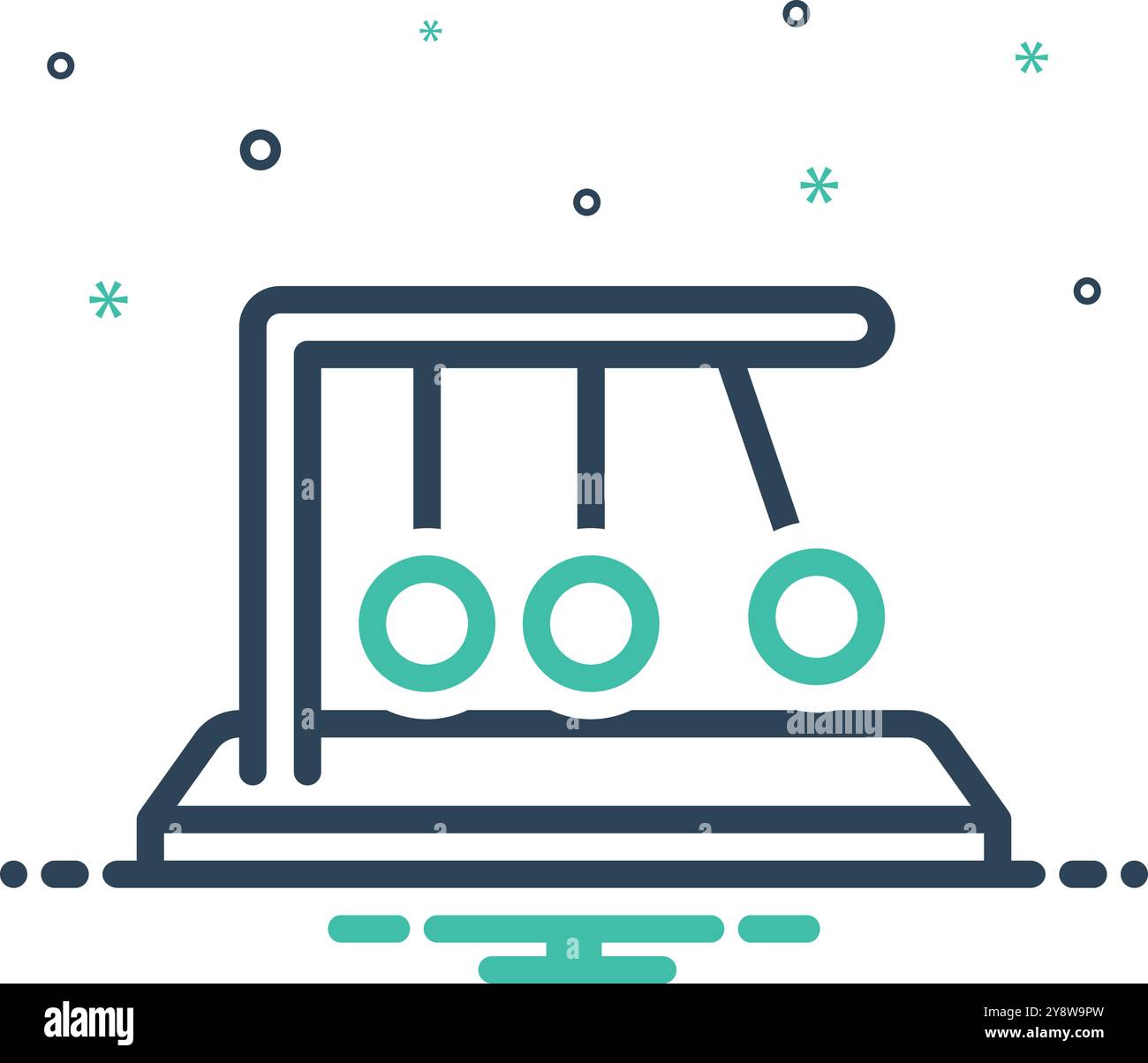 Icon for newtons cradle, cradle Stock Vector Image & Art - Alamy