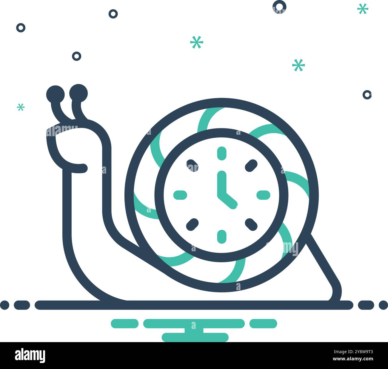 Slowly crawling Stock Vector Images - Alamy
