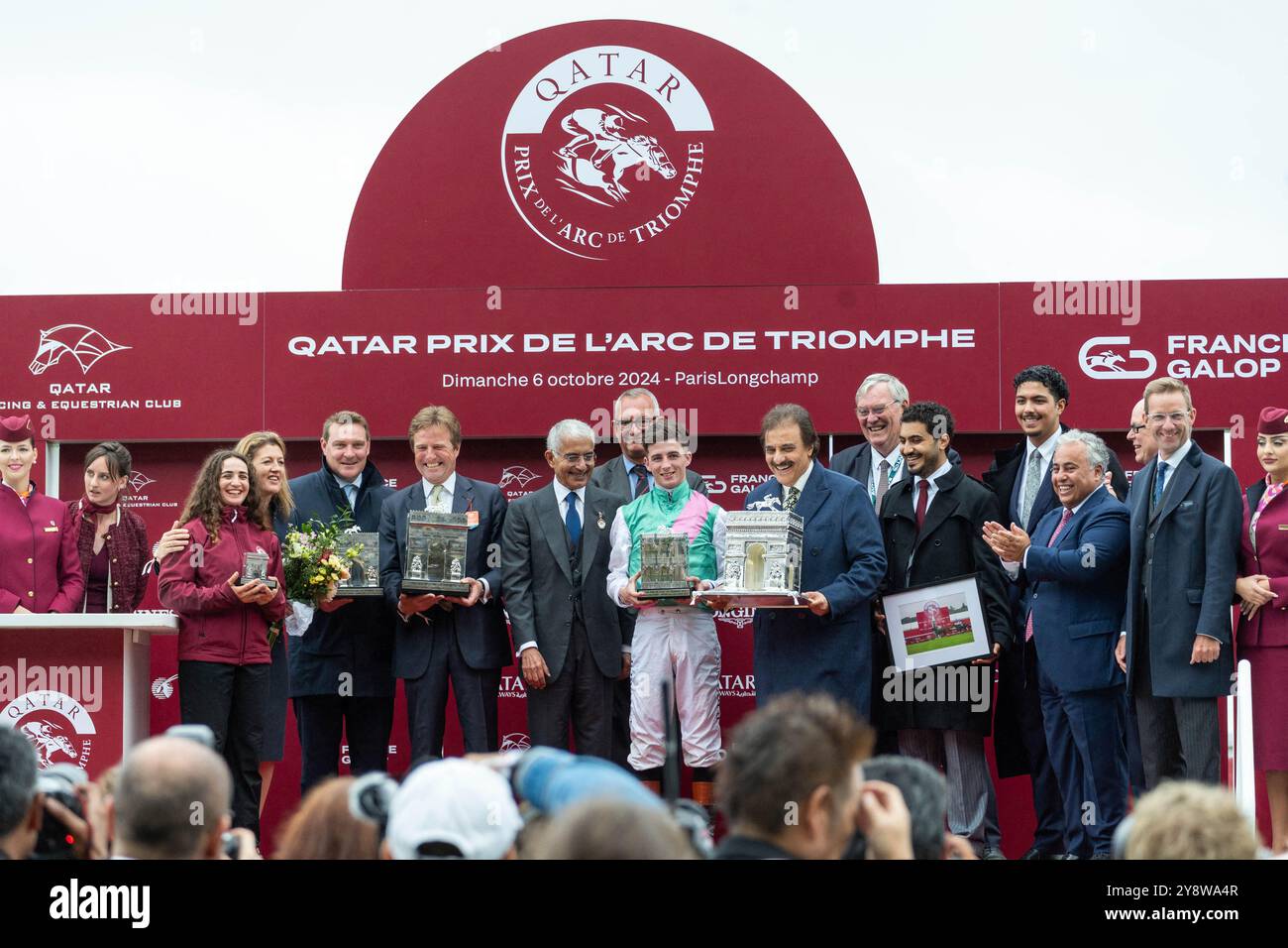 Irish jockey Rossa Ryan, Qatari Sheikh Abdullah Bin Khalifa Al Thani ...