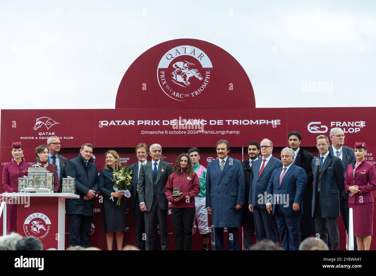 Irish jockey Rossa Ryan, Qatari Sheikh Abdullah Bin Khalifa Al Thani ...