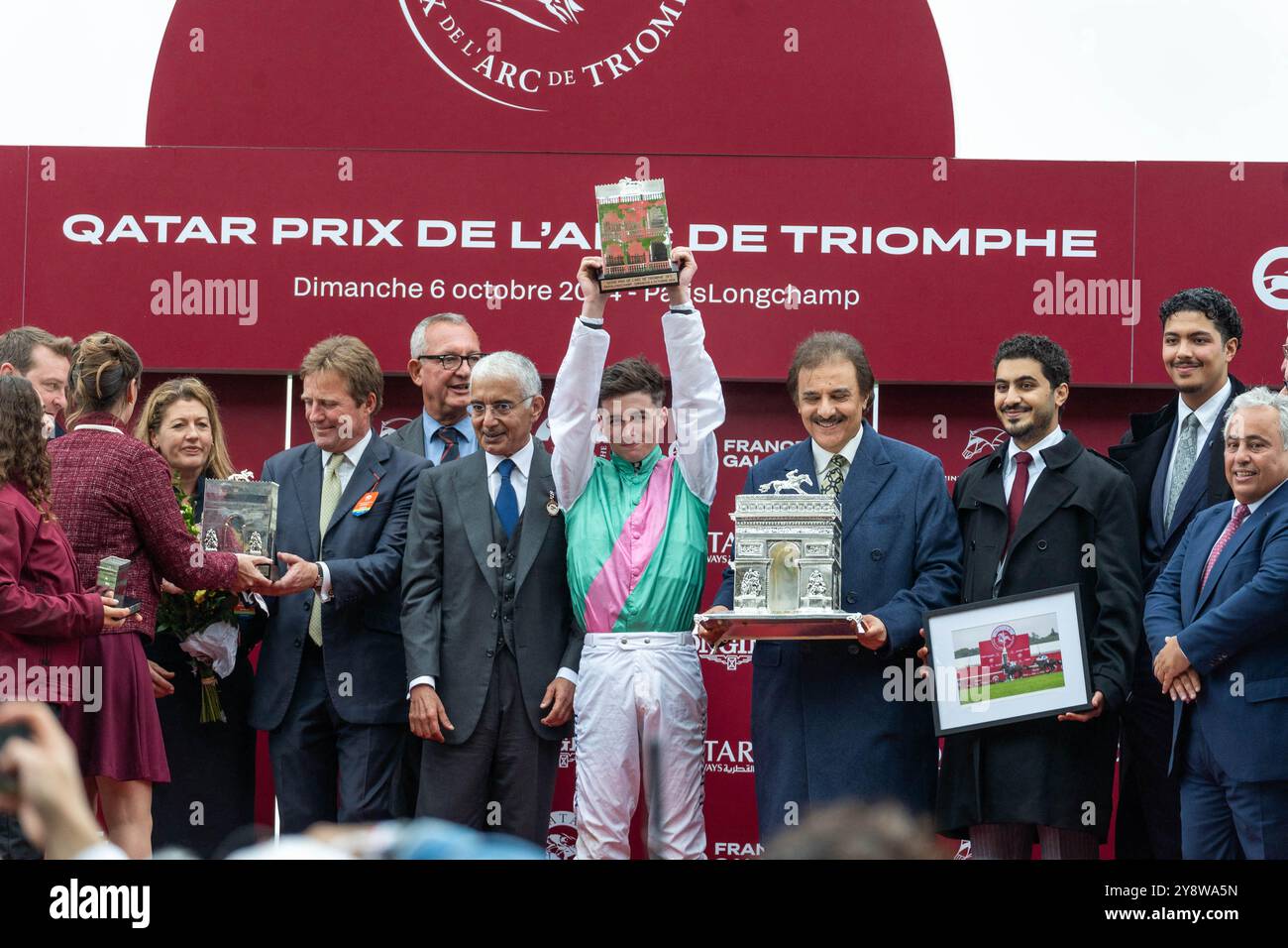 Irish jockey Rossa Ryan, Qatari Sheikh Abdullah Bin Khalifa Al Thani ...
