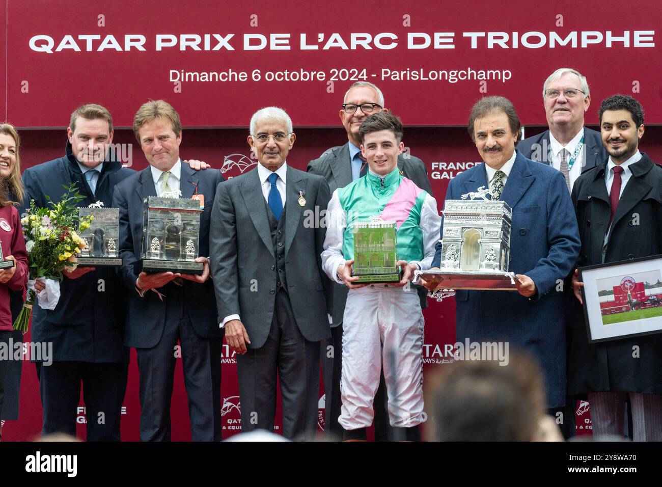 Irish jockey Rossa Ryan, Qatari Sheikh Abdullah Bin Khalifa Al Thani ...