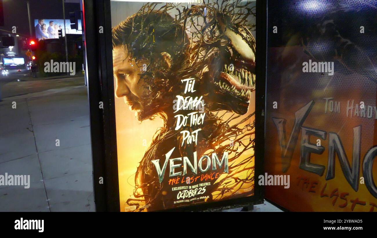 Los Angeles, California, USA 5th October 2024 Venom the Last Dance Bus ...