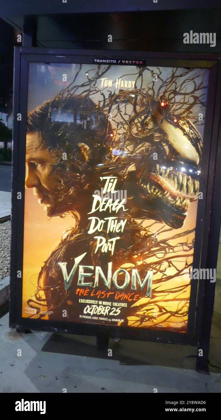 Los Angeles, California, USA 5th October 2024 Venom the Last Dance Bus ...
