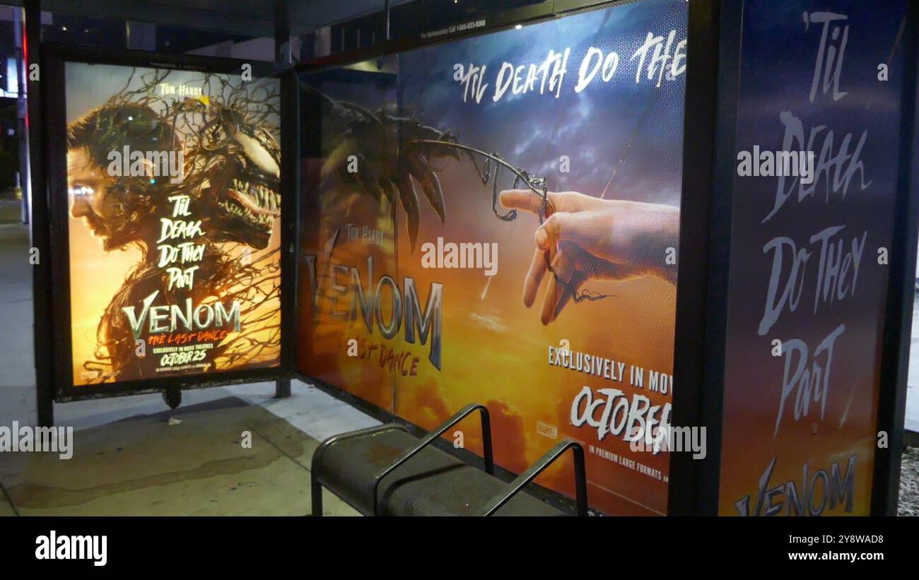 Los Angeles, California, USA 5th October 2024 Venom the Last Dance Bus ...