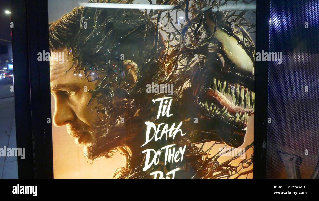 Los Angeles, California, USA 5th October 2024 Venom the Last Dance Bus ...