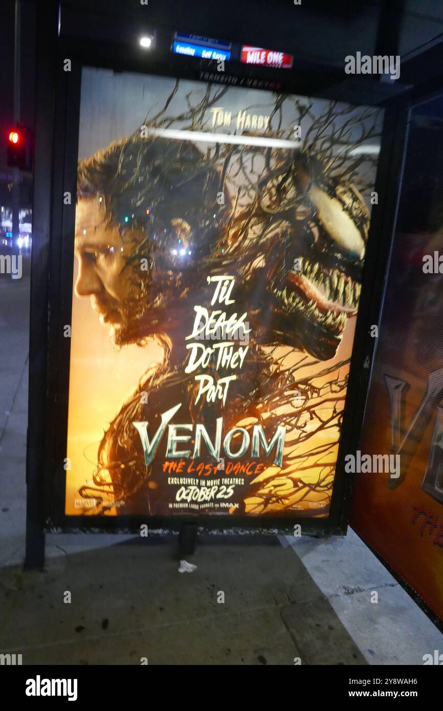 Los Angeles, California, USA 5th October 2024 Venom the Last Dance Bus ...