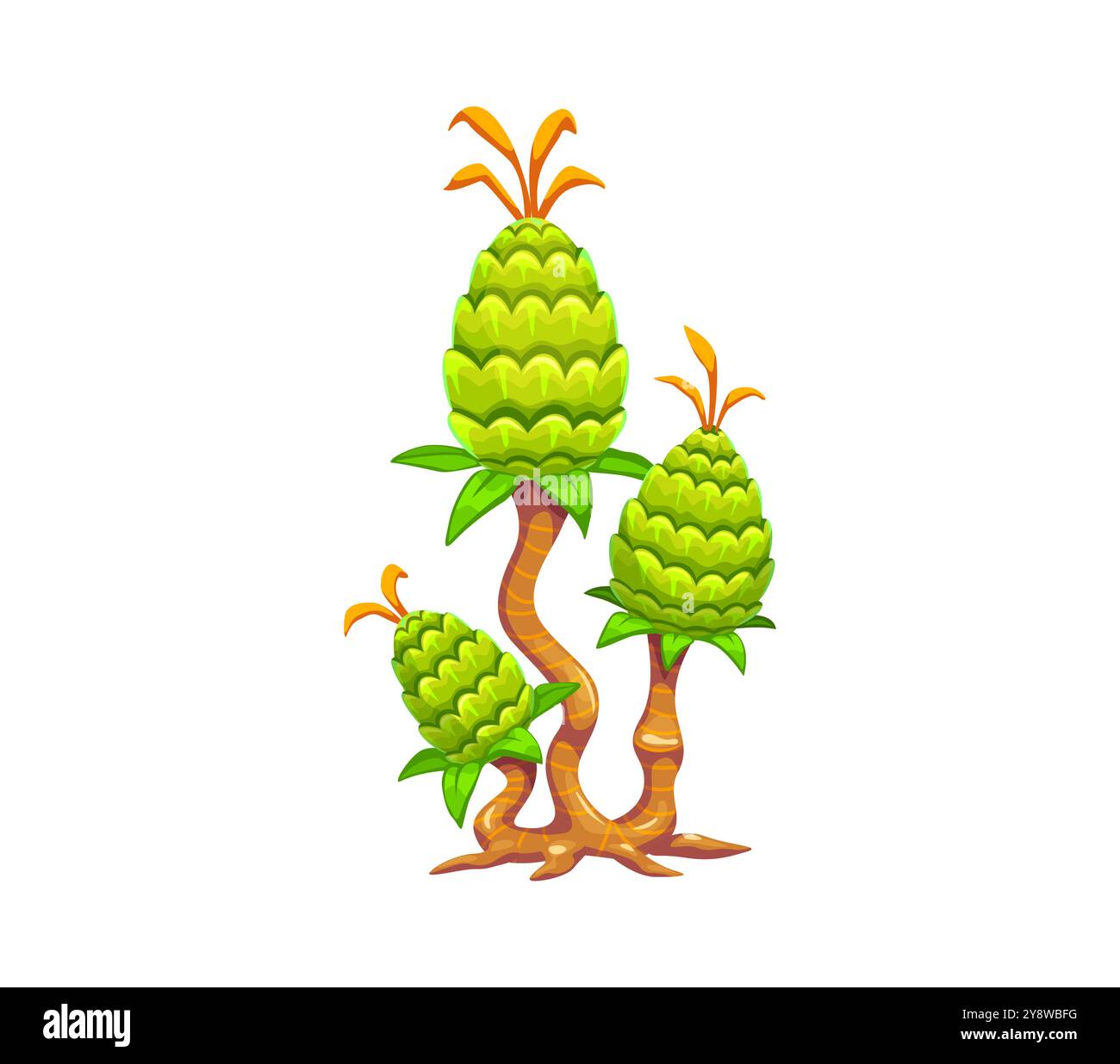 Odd shaped tree trunk Stock Vector Images - Alamy