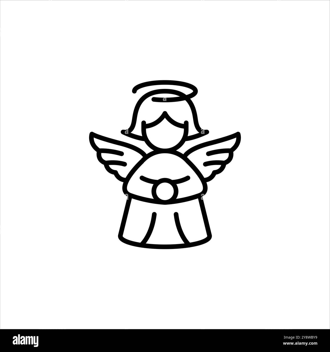 Christmas angel icon Stock Vector Image & Art - Alamy