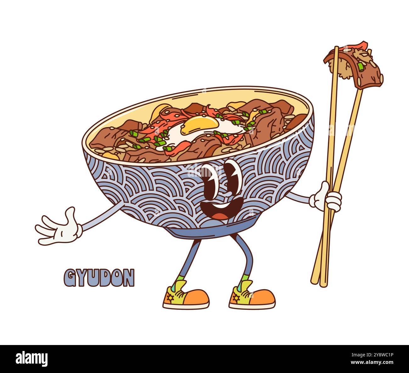 Japanese gyudon beef rice Stock Vector Images - Alamy