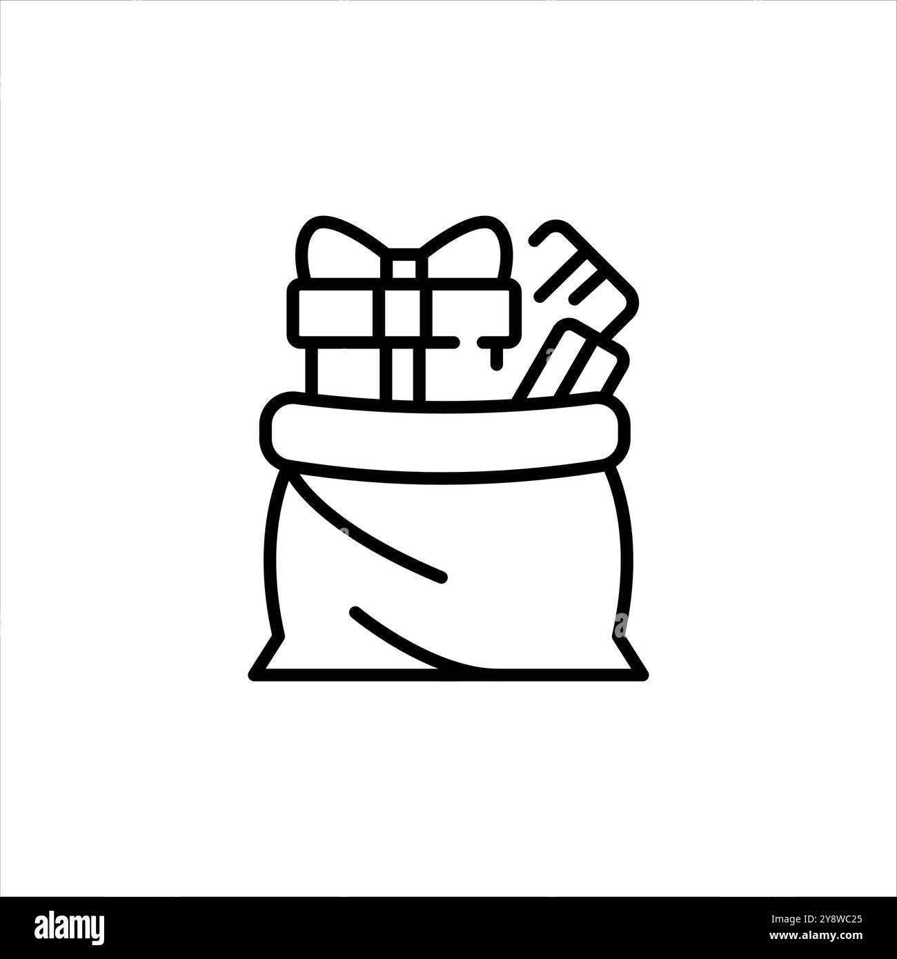 Festive Christmas Stocking Icon Stock Vector Image & Art - Alamy