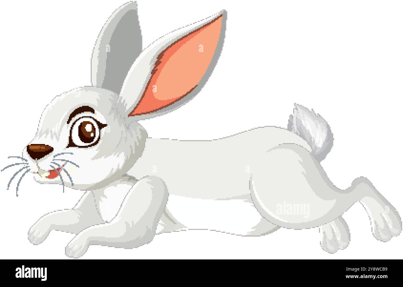 Rabbit hopping Stock Vector Images - Alamy