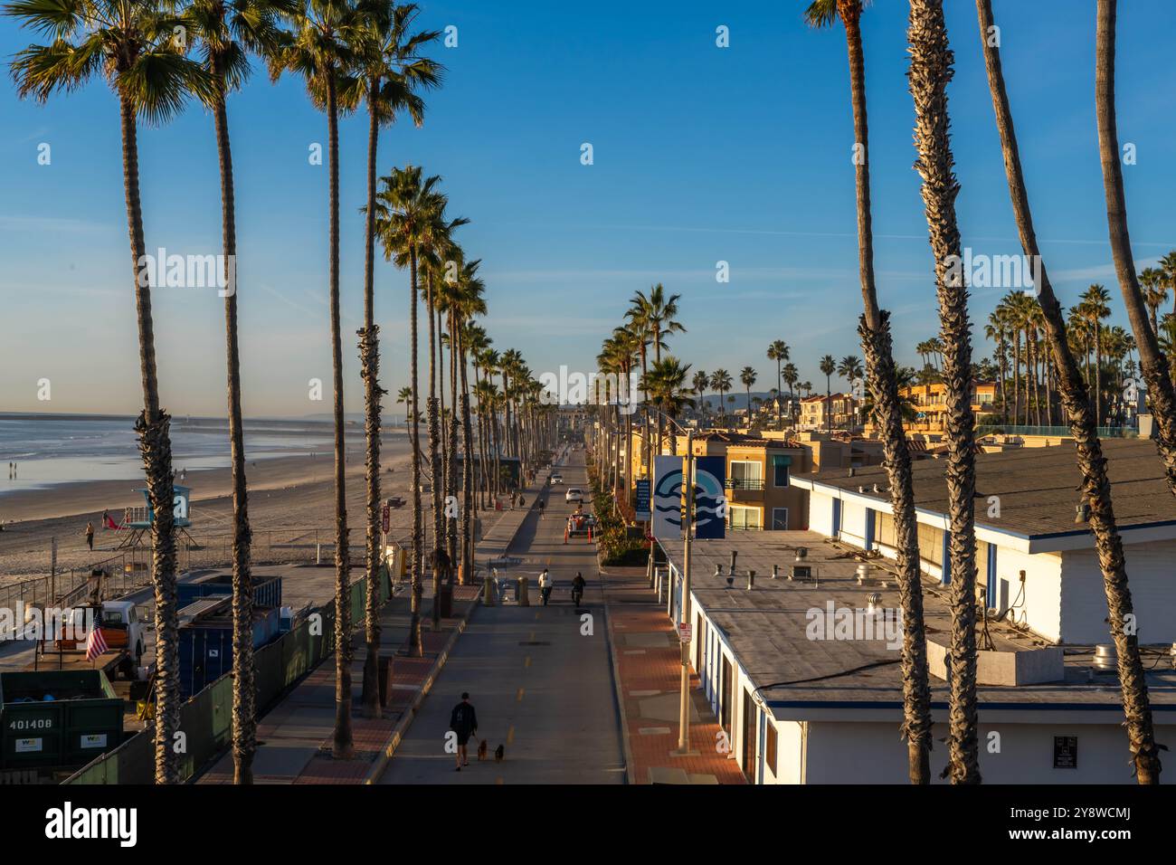 Oceanside, CA, USA - Dec 5 2023: A well known city for its historic ...