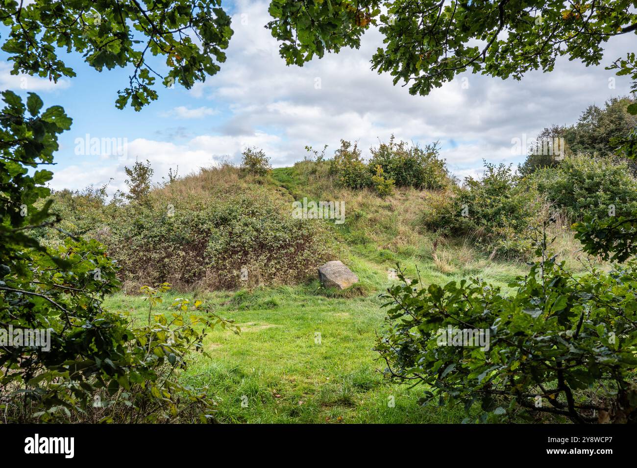 Mound of the Egtved girl from the Neolitic period, Denmark Stock Photo ...