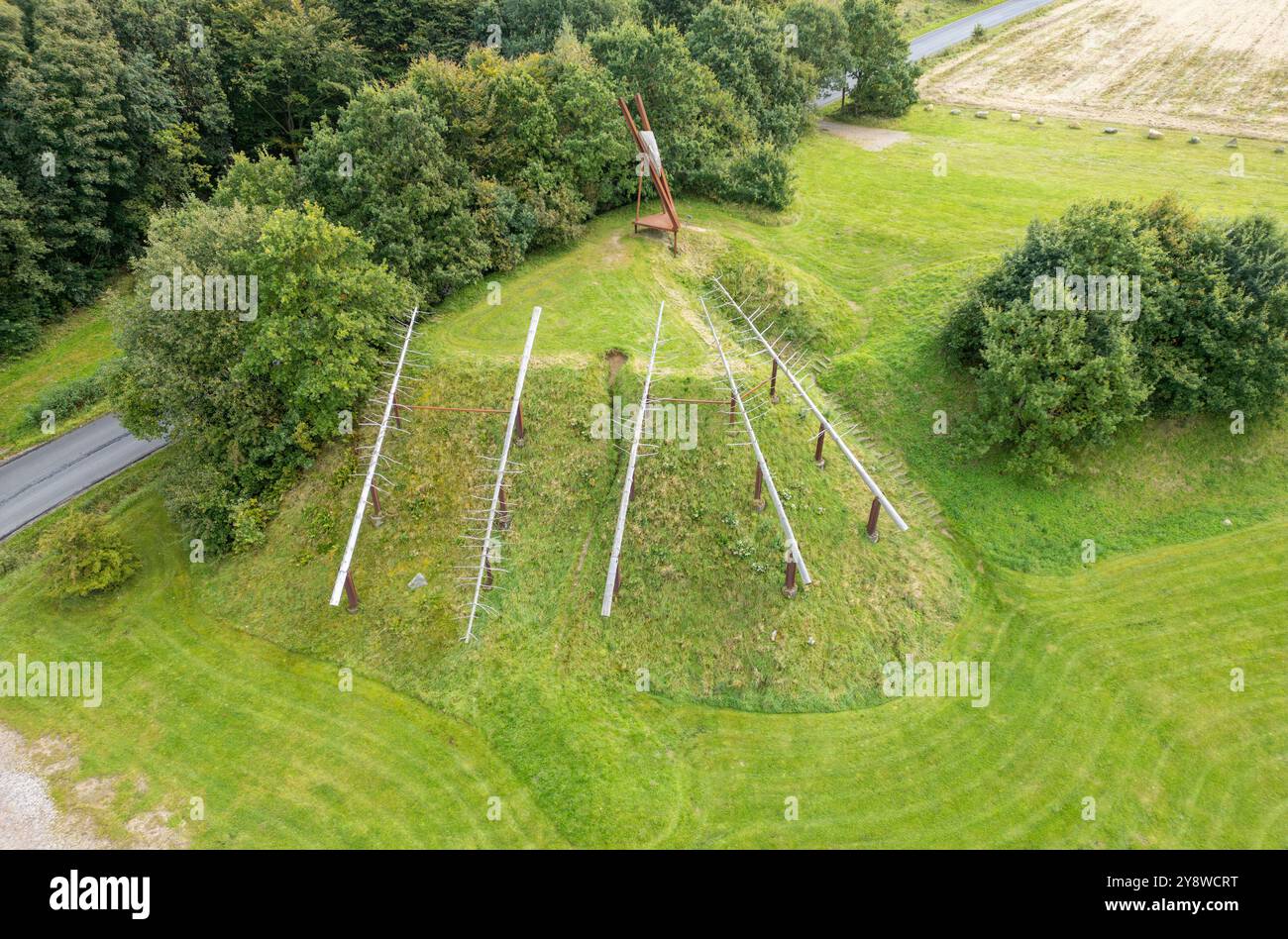 Former gravel pit in Torskind, Vejle, now aplace for contemporary art ...