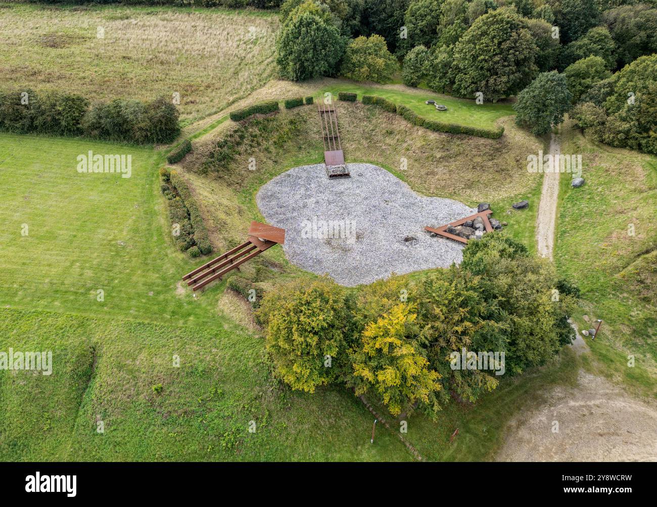 Former gravel pit in Torskind, Vejle, now aplace for contemporary art ...
