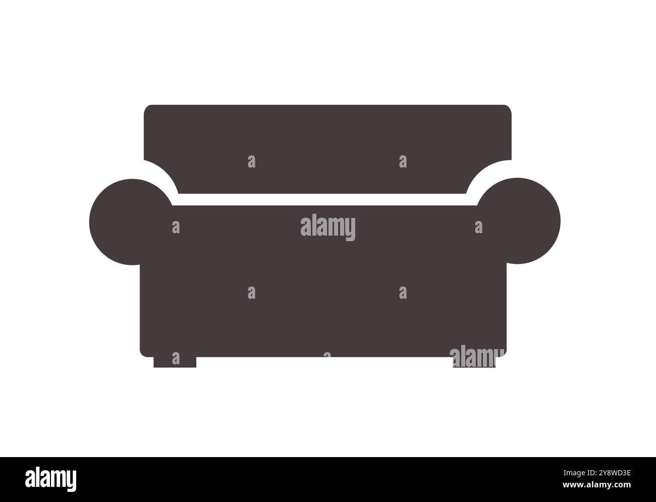 Modern Couch Vector Illustration Stock Vector Image & Art - Alamy