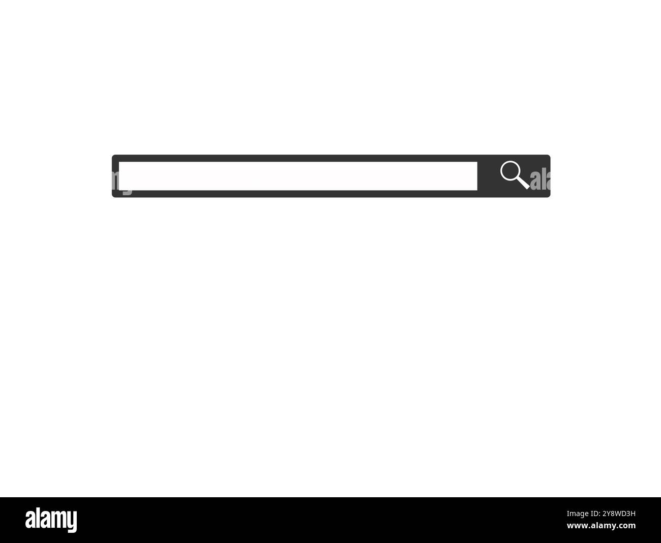 Magnifying glass search button icon. Search bar vector illustration ...