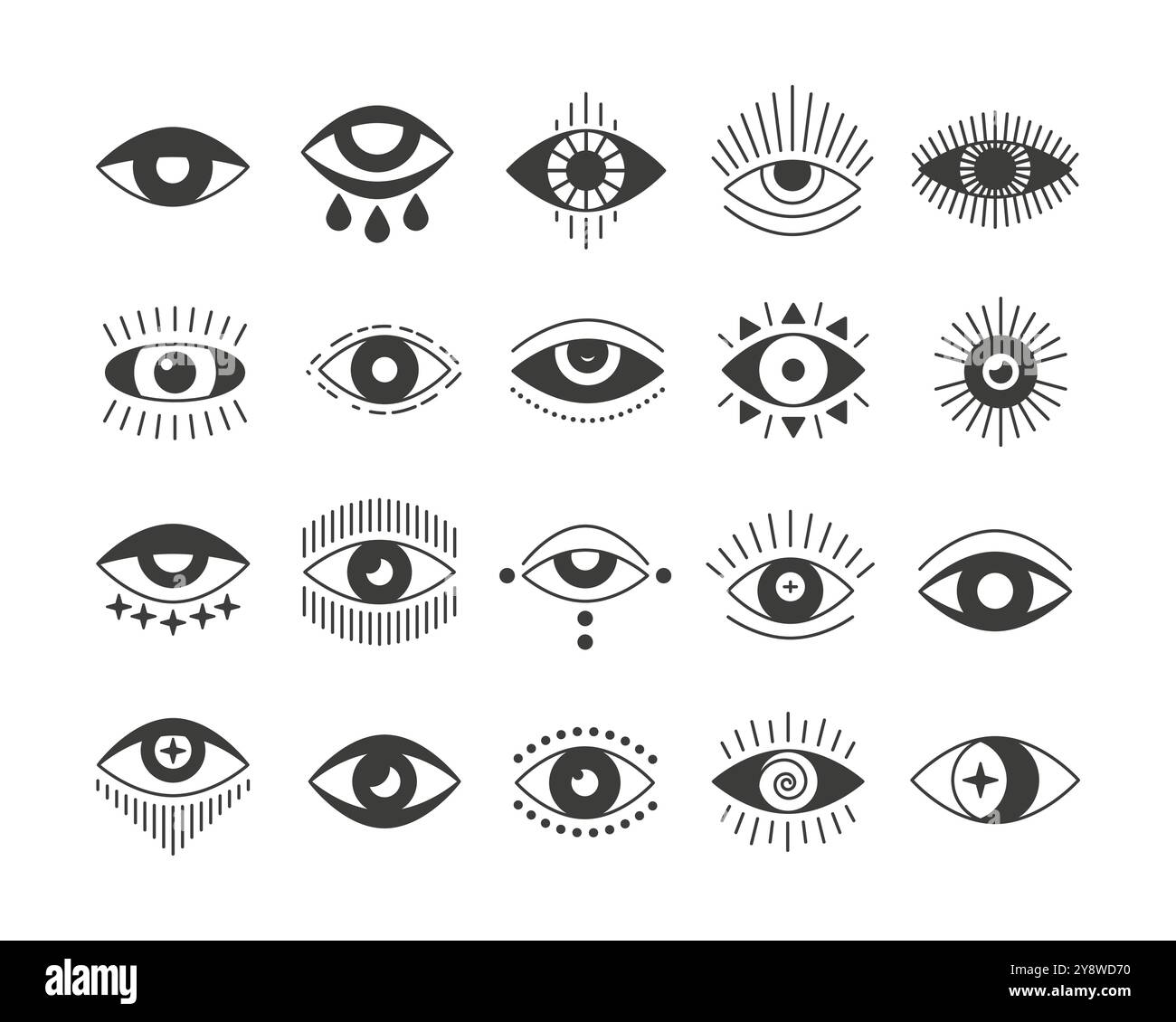 Eye mystic boho symbol Stock Vector Images - Alamy