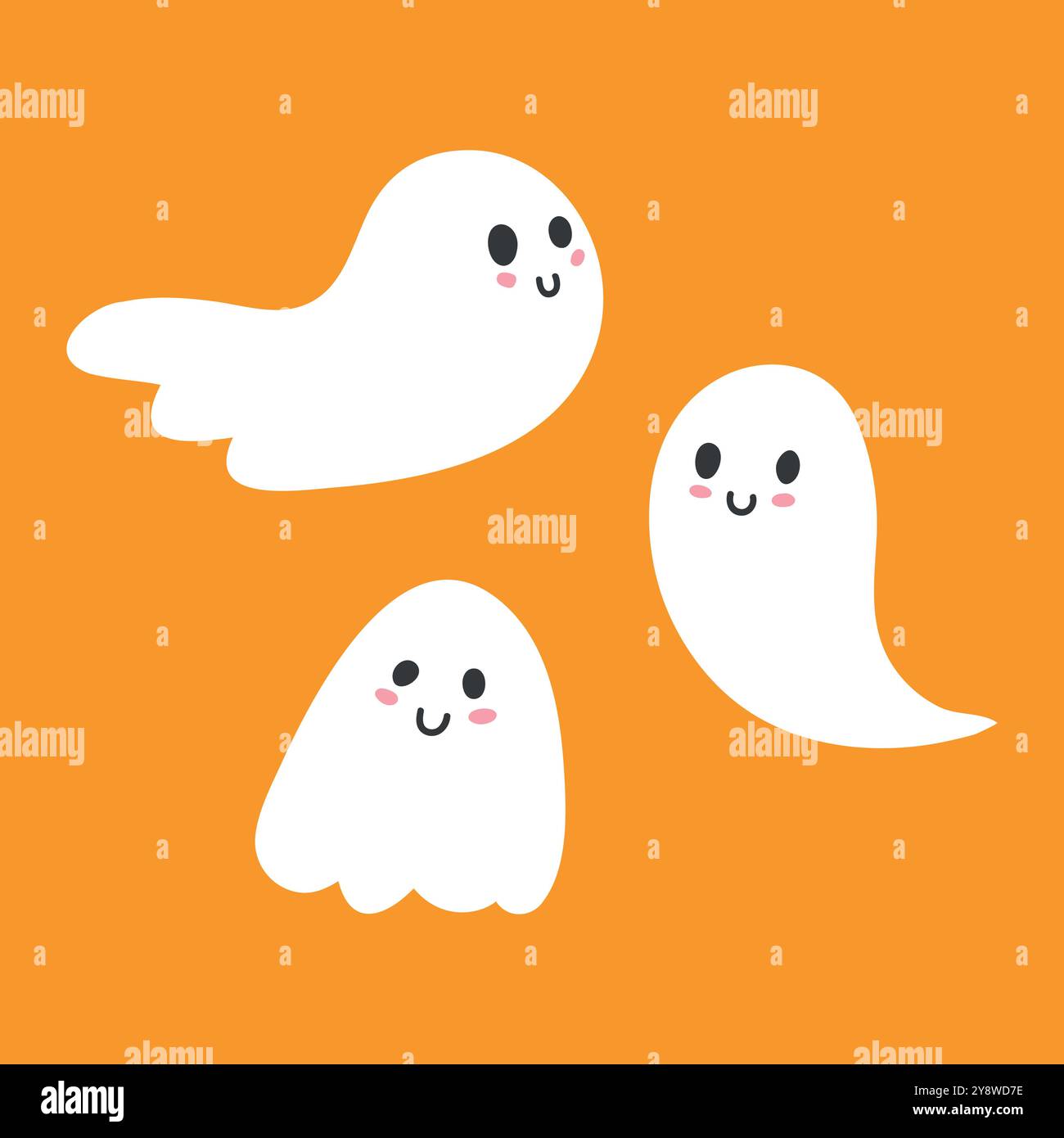 Three funny ghosts for Halloween greetings Stock Vector Image & Art - Alamy