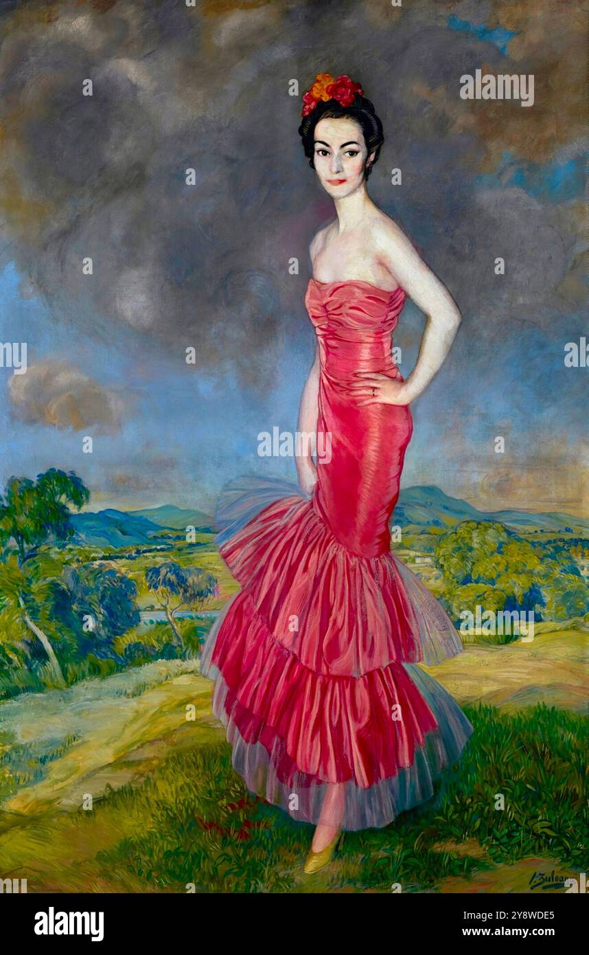Ignacio Zuloaga (Spanish painter) - La Senora Garay Stock Photo - Alamy