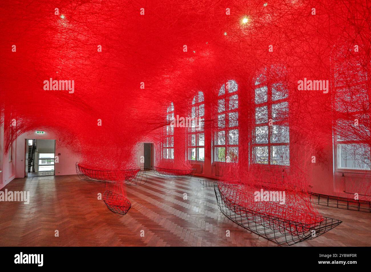 Japanese artist Chiharu Shiota UNCERTAIN JOURNEY exhibition (here in ...