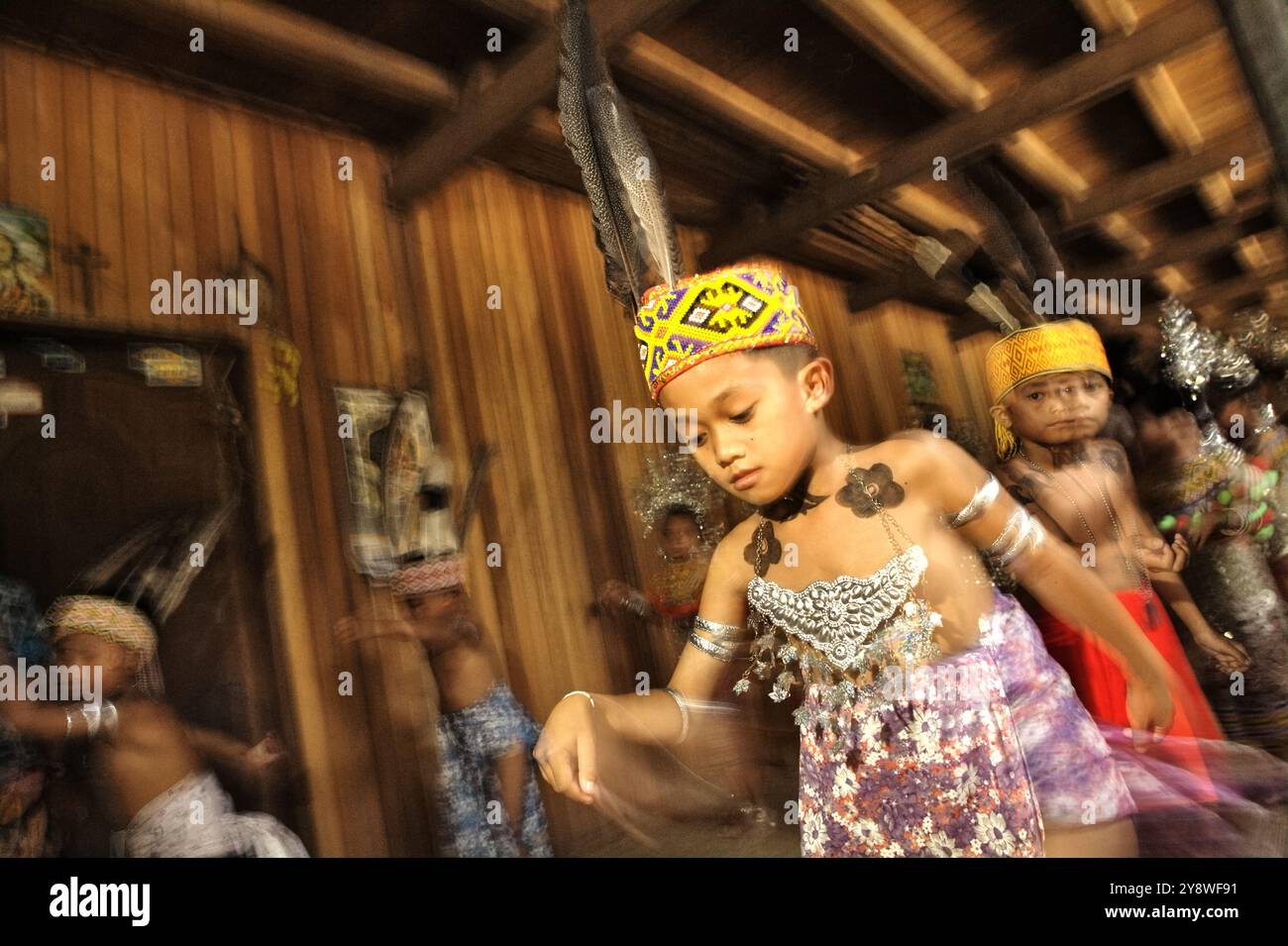 Children in traditional attires performing welcome dance during an ...