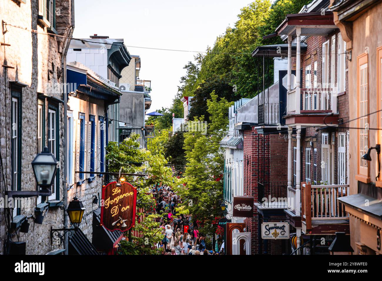 Quebec City landmarks, Canada Stock Photo - Alamy