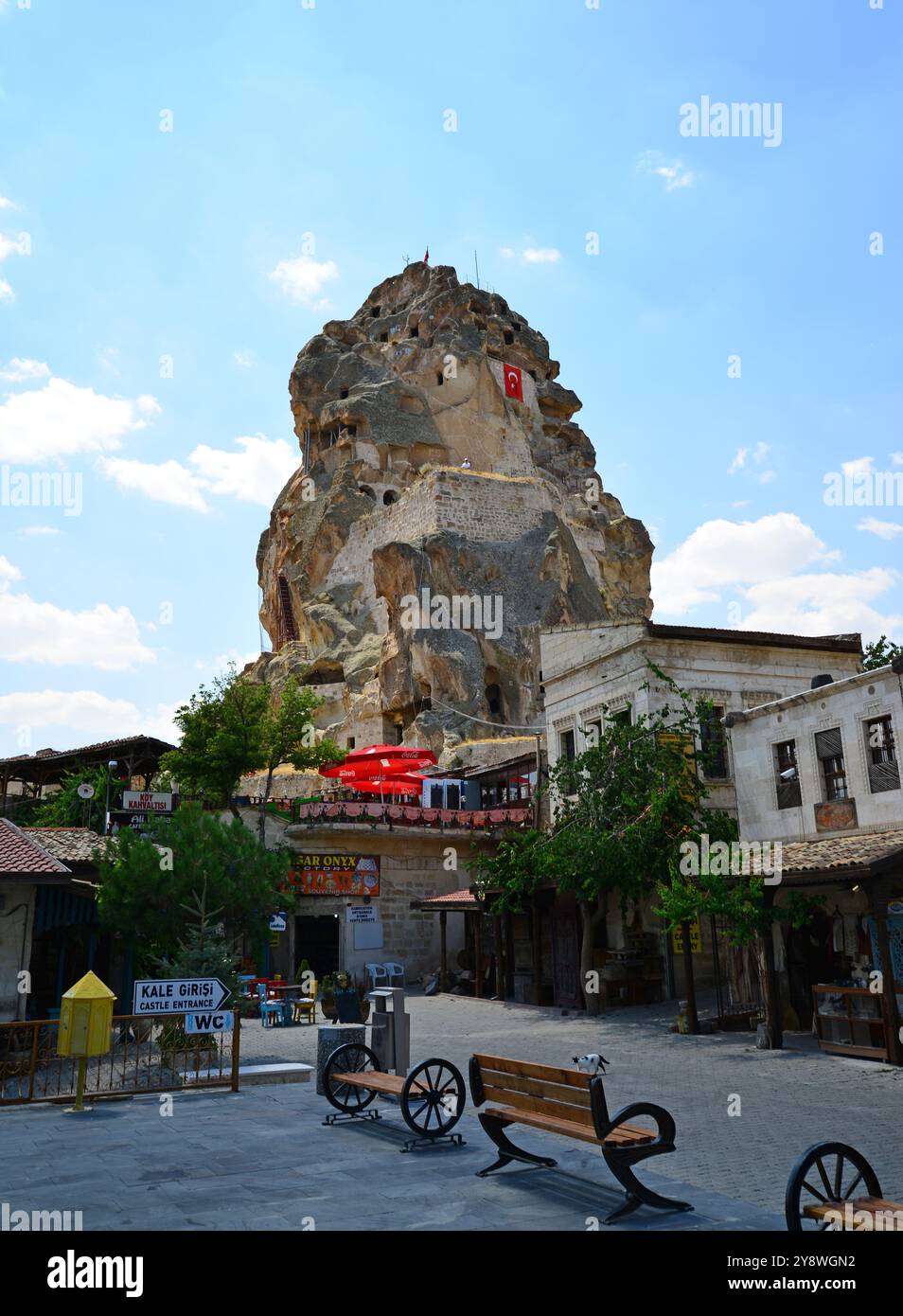 A view from the Cappadocia region in Nevsehir, Turkey Stock Photo - Alamy