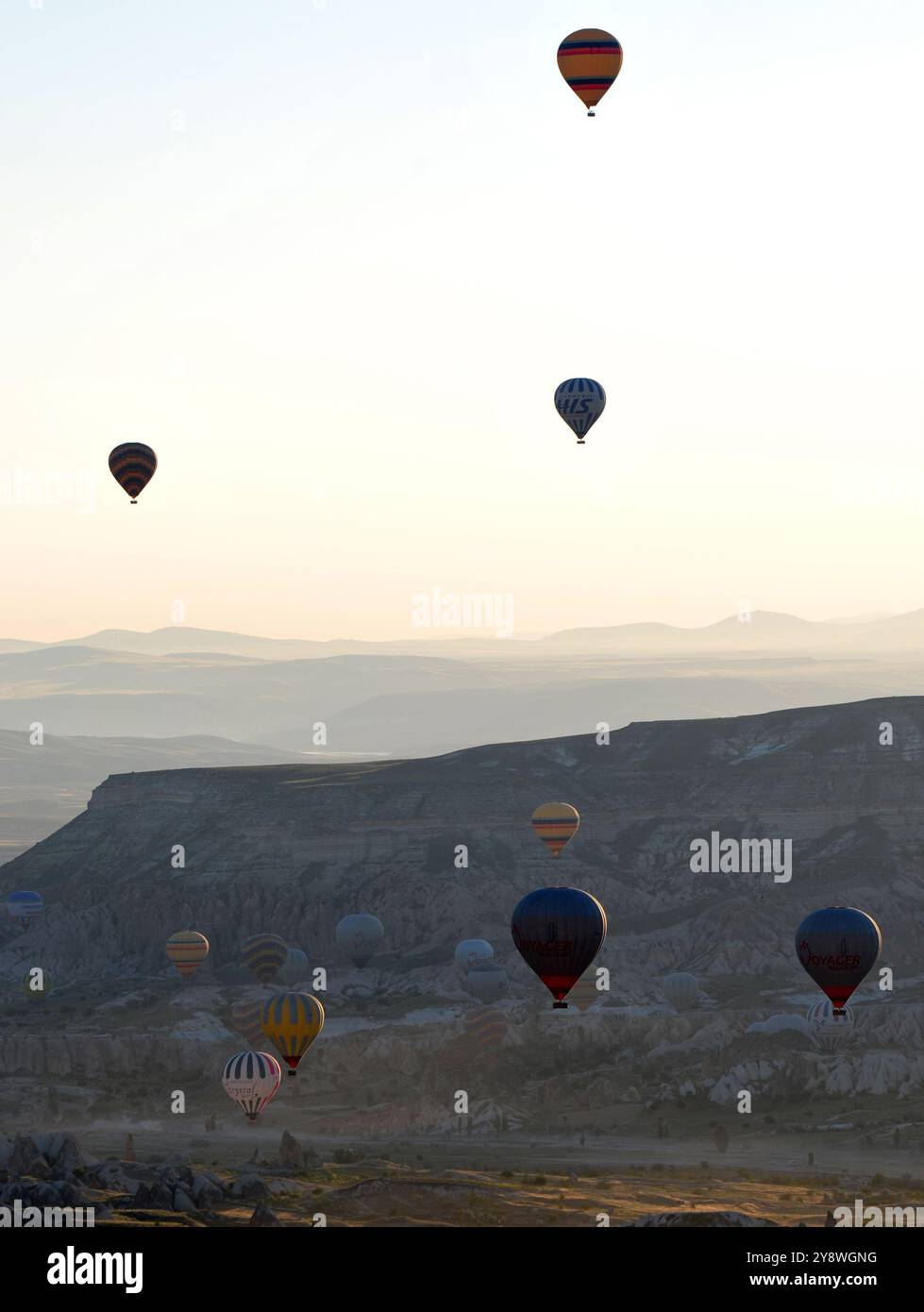 A view from balloons flying in Cappadocia, Turkey Stock Photo - Alamy