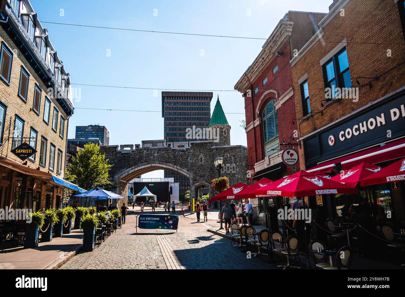 Quebec City landmarks, Canada Stock Photo - Alamy