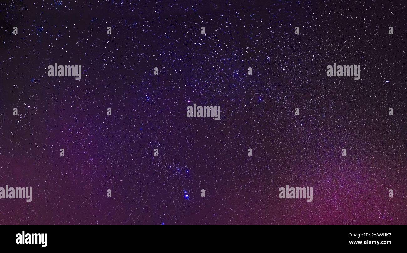 Night Starry Sky Background. Night View Of Natural Glowing Stars in ...