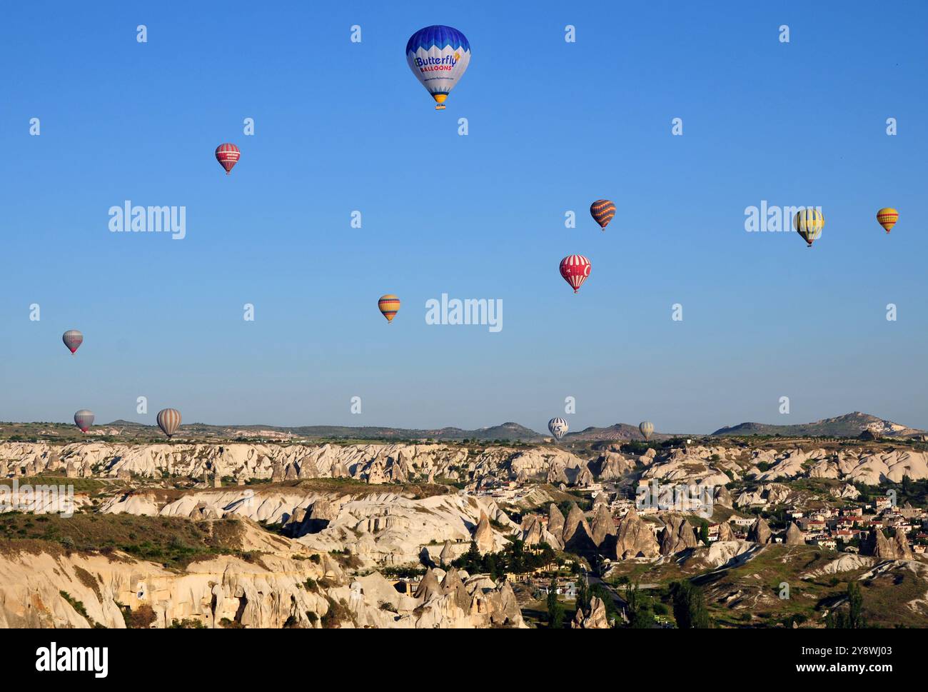 A view from balloons flying in Cappadocia, Turkey Stock Photo - Alamy