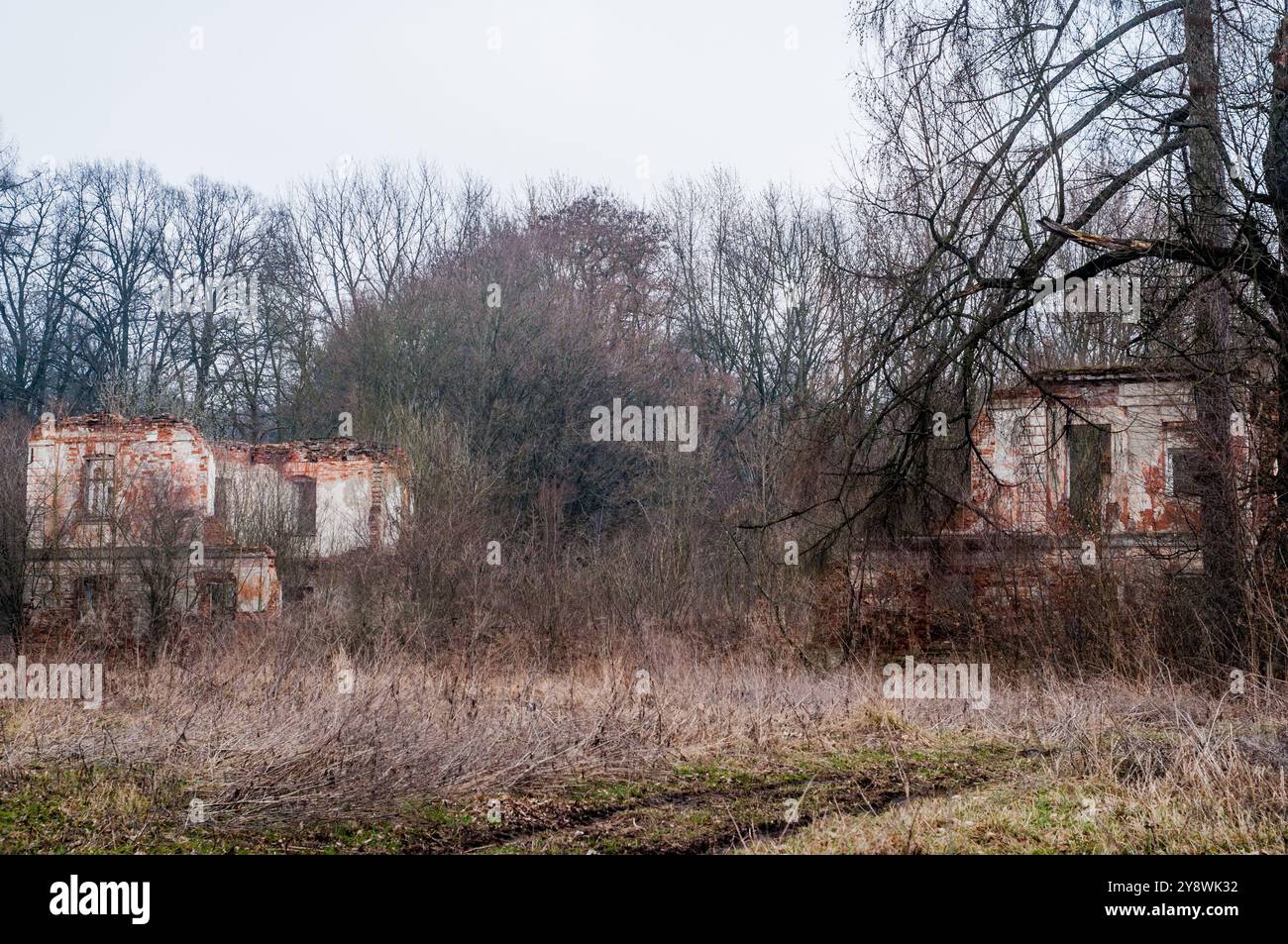 Remnants of dilapidated structures hi-res stock photography and images ...