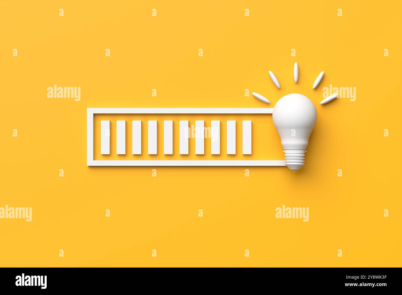 Idea loading. Generating creative ideas, creative thinking and problem ...