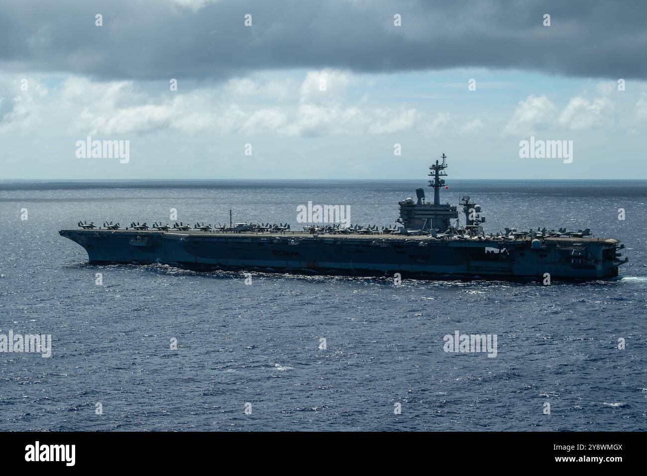 PACIFIC OCEAN (Oct. 3, 2024) The Nimitz-class aircraft carrier USS Theodore Roosevelt (CVN 71 ...
