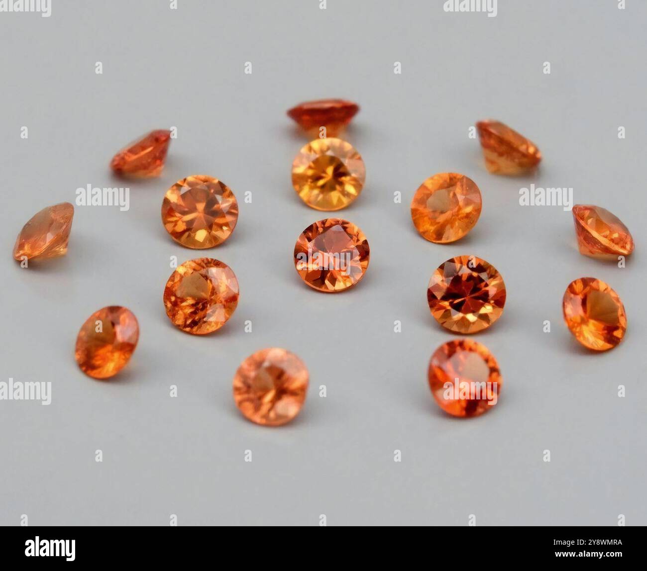 A Dazzling Display of Brilliant Orange Gemstones Captivating Light ...