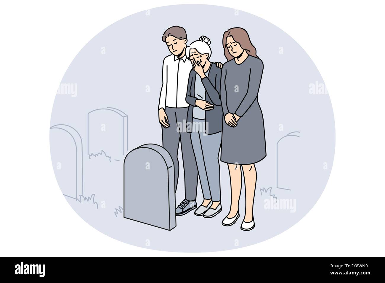 Burial after Stock Vector Images - Alamy