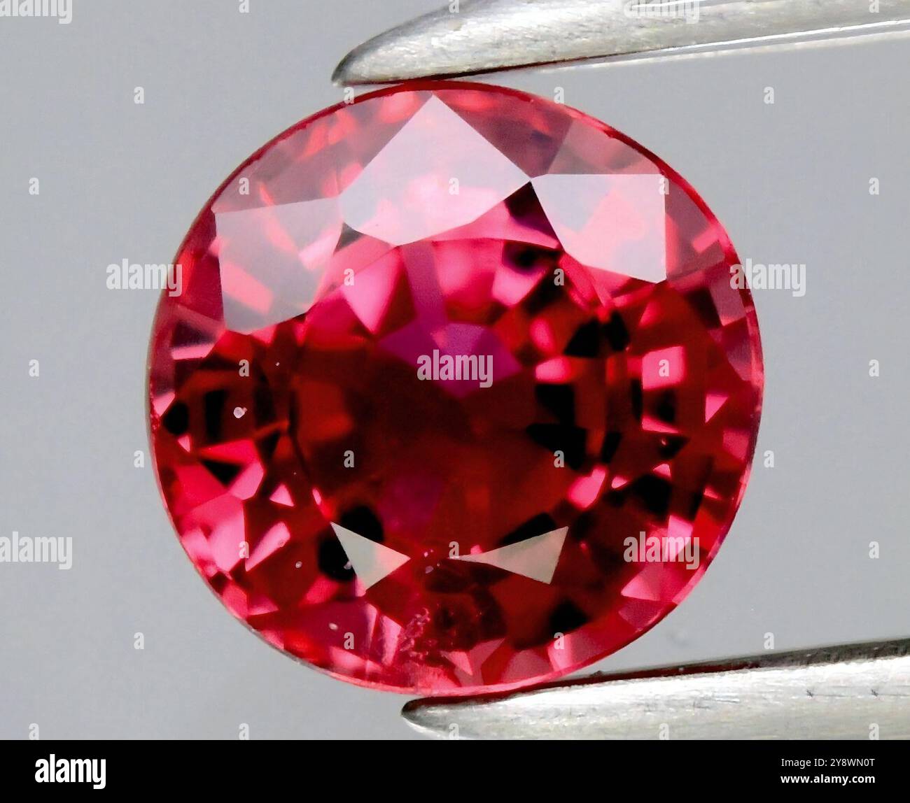 Radiant Ruby Gemstone Captivating with Deep Red Sparkle and Precision ...