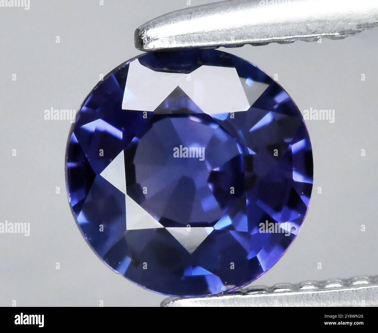 Radiant Blue Sapphire Gemstone Captured in Macro Focus Stock Photo - Alamy