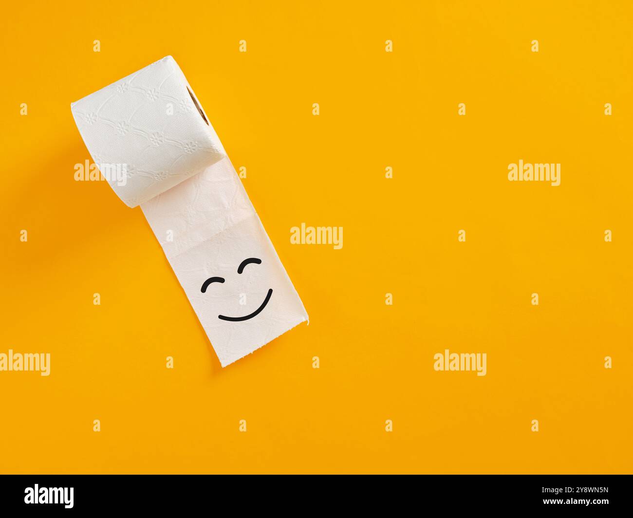 Quality and comfortable toilet paper product. White toilet paper roll ...