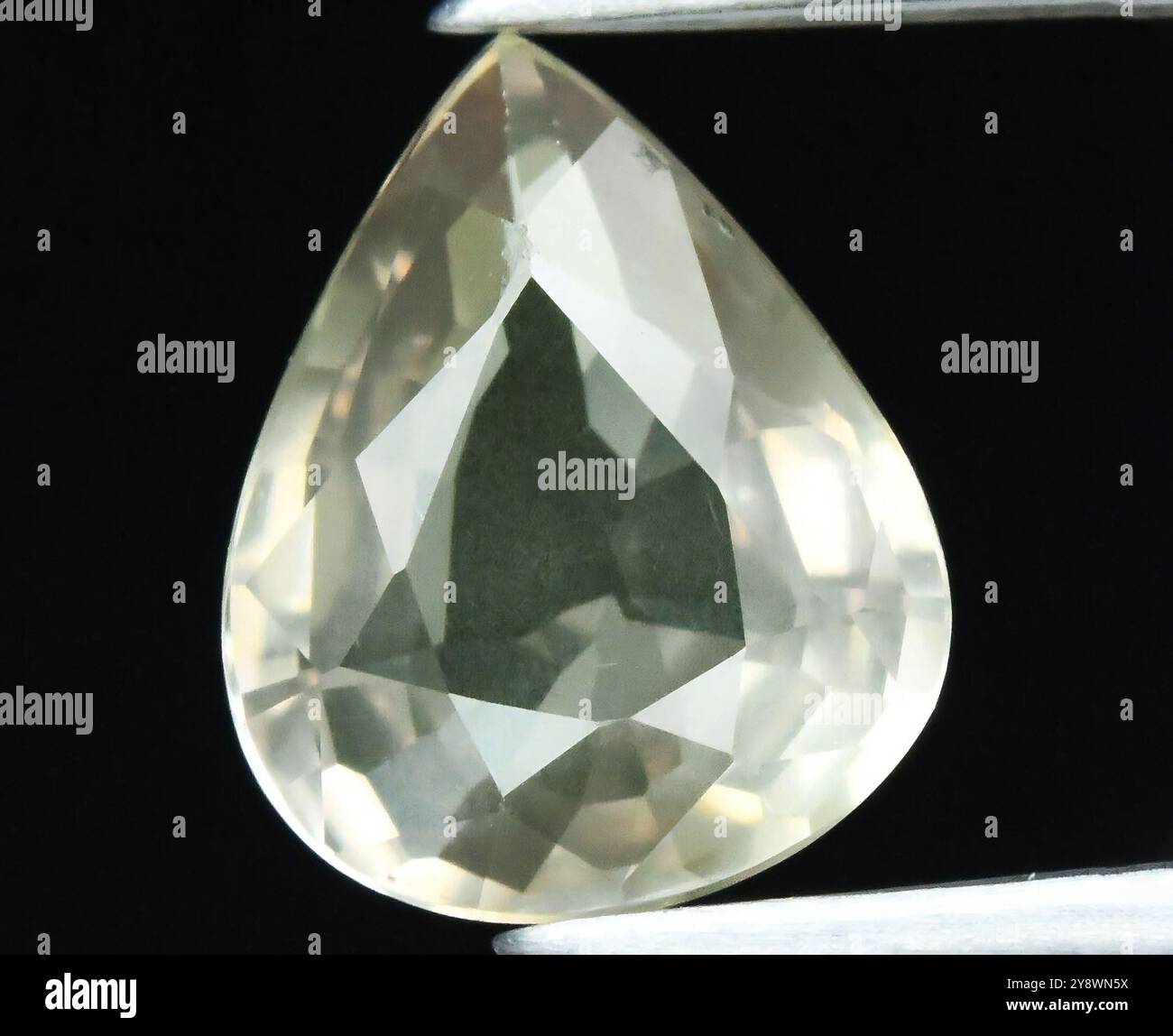 Exquisite Pear-Shaped Gemstone Radiating Elegance and Clarity Stock ...